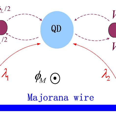 Color Online Schematic Plot Of The System Composing Of A Qd Connected Download Scientific