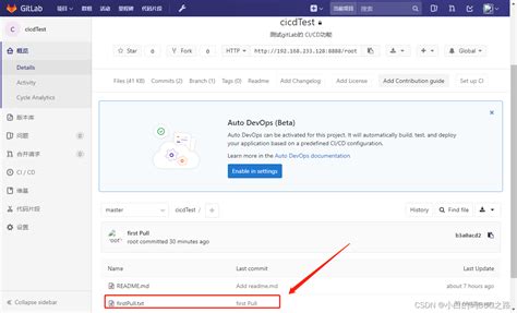 Gitlab Linux拉取和提交代码linux Gitlab 免密拉取项目 Csdn博客