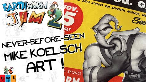 Earthworm Jim 2 The Never Before Seen Art Of Michael Koelsch Earthworm Jim 25th Anniversary