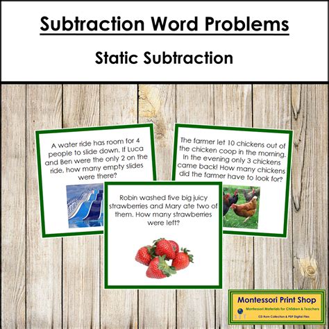 Subtraction Word Problems Set Color Coded Static Subtraction Questions Made By Teachers