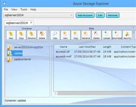 Sql Server Data Files In Microsoft Azure Data Whats New In Sql Server 2014