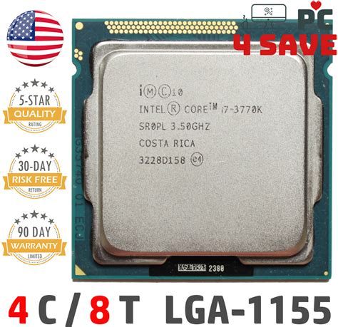 3rd Gen Intel Core I7 3770k Cpu 3 50ghz Turbo 3 90ghz 4 Core 8m Lga 1155 Sr0pl Ebay