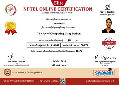 Monika Somasundaram On Linkedin Python Nptel