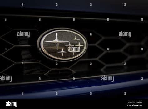 Subaru Bonnet Badge Showing Six Stars In An Arrangement Similar To The