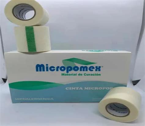 Cinta Micropore Micropomex 25cm X 10 Metros Caja 12 Rollos Meses Sin