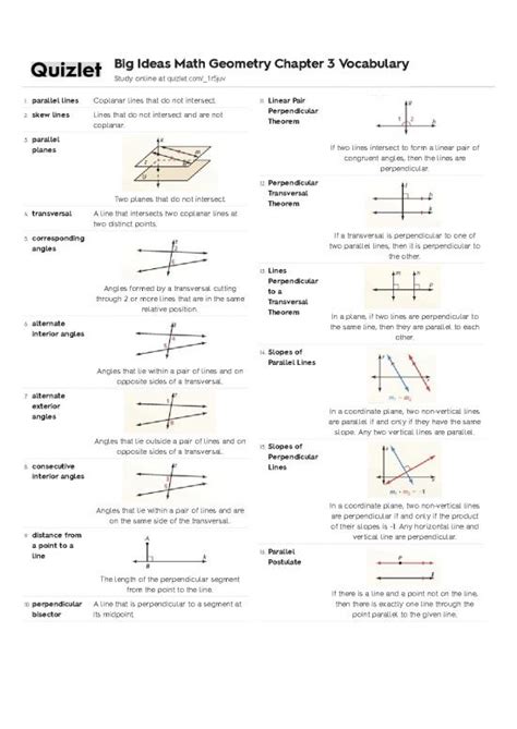 Geometry Pdf Chapter Postulatesand Theorems