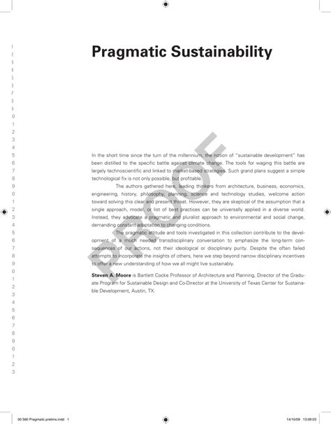 PDF Pragmatic Sustainability Theoretical And Practical Tools