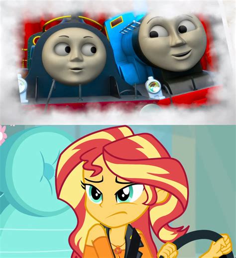 Sunset Shimmer Unamused At Edward X Emily By Noahishere18 On Deviantart