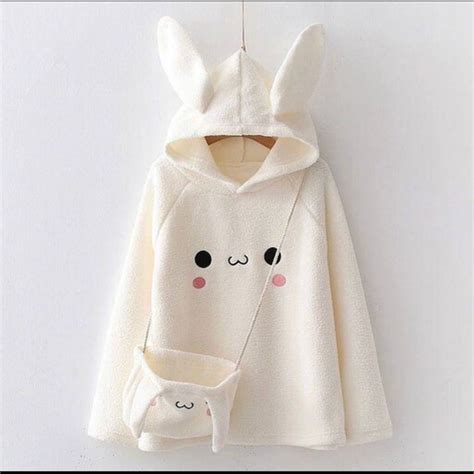 خرید و قیمت هودی دخترانه خرگوشی فانتزی کیف دار سایز 36 تا 46 ارسال