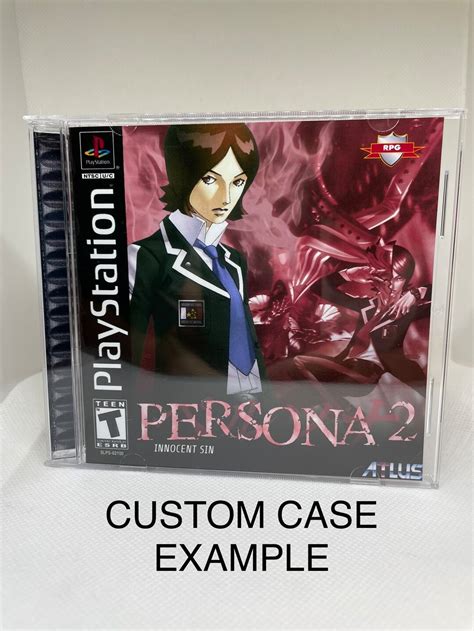 CUSTOM PS1 Style Single Disc Reproduction Case READ DESCRIPTION Etsy