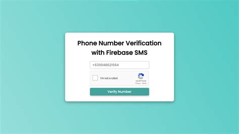 Phone Number Sms Verification In Firebase Using Html Css And