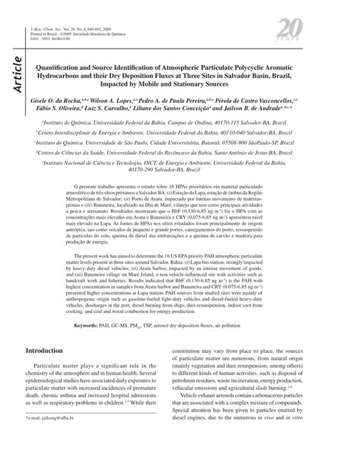 Pdf Quantification And Source Identification Of Atmospheric