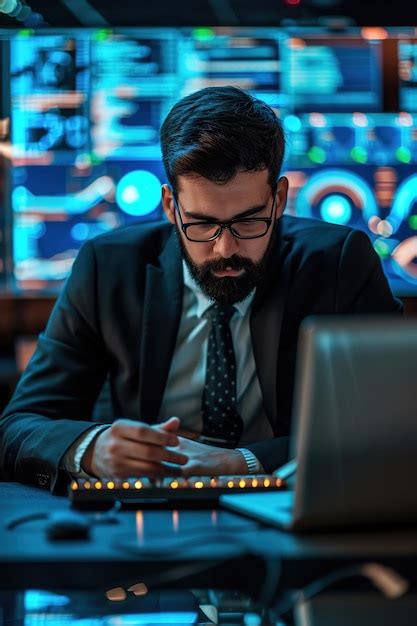 ethical hacker in suit penetration tester testing computer systems