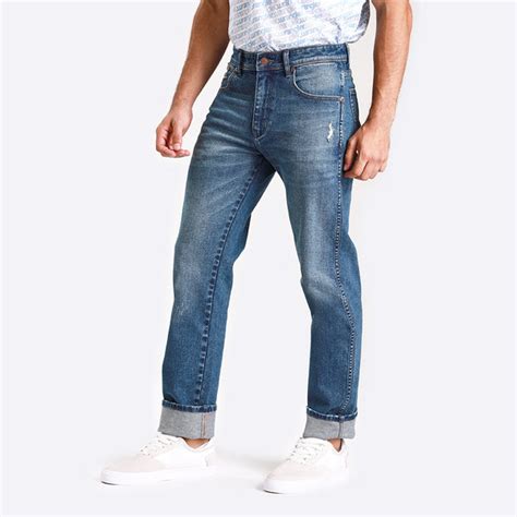 กางเกงยีนส์ผู้ชายทรงตรง Wrangler Thailand