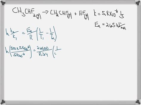 Solved The Compound 1 1 Difluoroethane Decomposes At Elevated Temperatures To Give