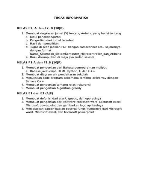 Tugas Informatika Pdf