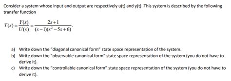 Solved Consider A System Whose Input And Output Are Chegg