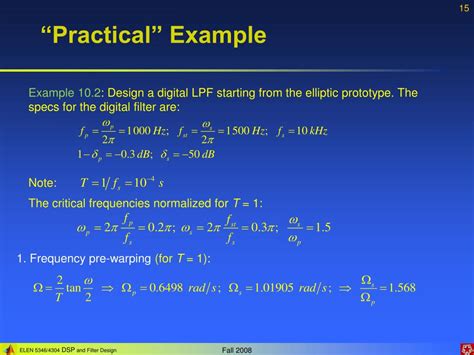 PPT Lecture 10 LTI IIR Design Analog To Digital And Spectral Transformations PowerPoint