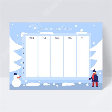 Cute Schedule Template