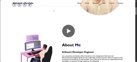 Portfoliowebsite Softwaredevelopment Webdevelopment Abhishek Kulapkar