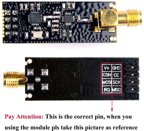 Module émetteur Récepteur Rf 24g 1100m Nrf24l01 Antenne Pa Lna Sma Pour Raspberry Pi
