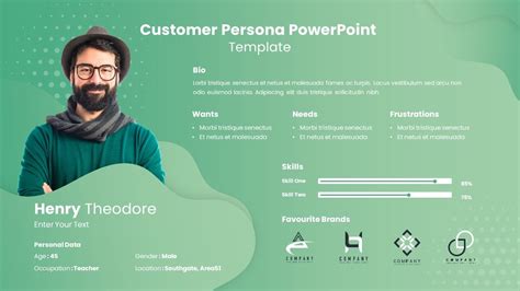 Persona Template Powerpoint At A Glance