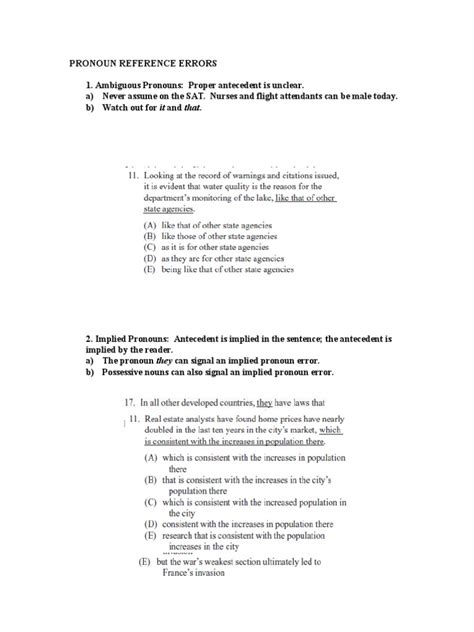 Pdf Pronoun Reference Errors Dokumentips