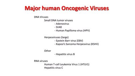 Chapter Oncogenic Viruses Pptx