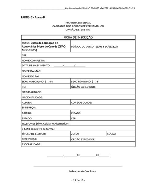 Ficha De Inscrição Cfaq Moc Cppe 20251 Pdf