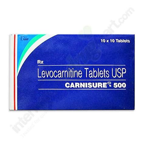 Buy Levocarnitine 500mg Tablets For Metabolism Problems At