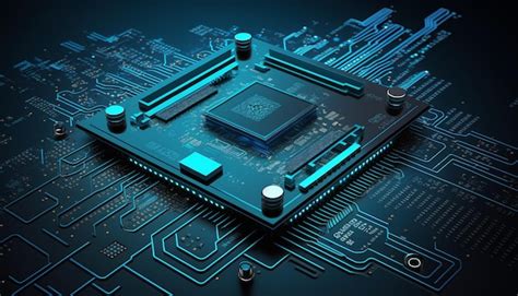 Premium Ai Image Technology With A Captivating Circuit Board Background Featuring Intricate