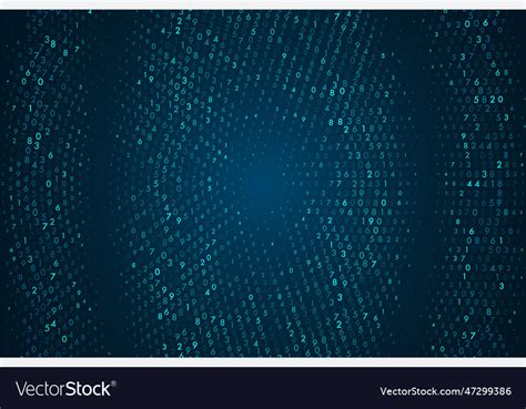 Abstract Virtual Digital Stream Royalty Free Vector Image
