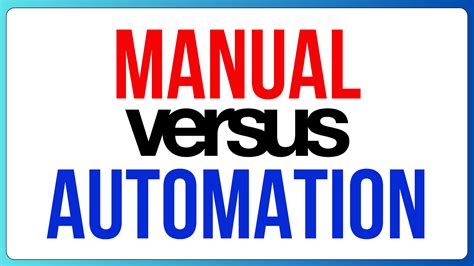 Difference Between Manual Vs Automation New Easy 2025