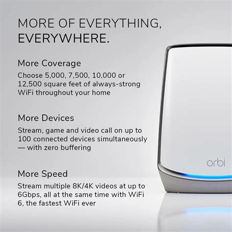 RBK853 Mesh WiFi System For Reliable Coverage NETGEAR