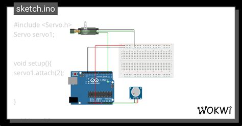 Cotrol A Servo With A Potentiometer Wokwi Esp32 Stm32 Arduino Simulator