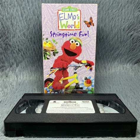 Elmos World Springtime Fun Vhs 2002 Sesame Street Classic Cartoon Movie