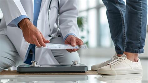 premium photo healthcare professional performing bmi check on patient