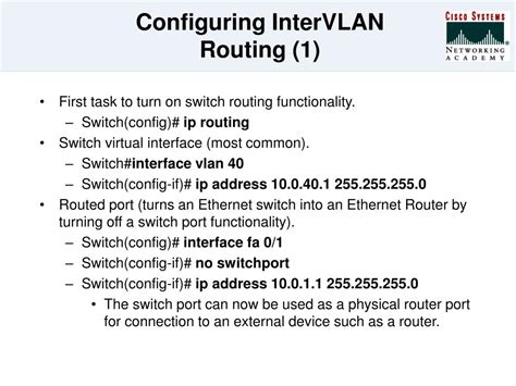 PPT InterVLAN Routing PowerPoint Presentation Free Download ID 4963155