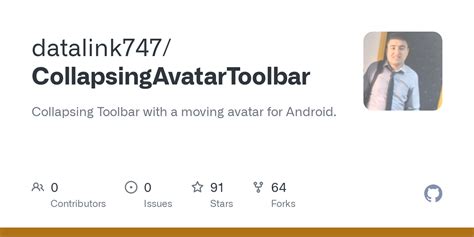 GitHub Datalink CollapsingAvatarToolbar Collapsing Toolbar With A Moving Avatar For Android