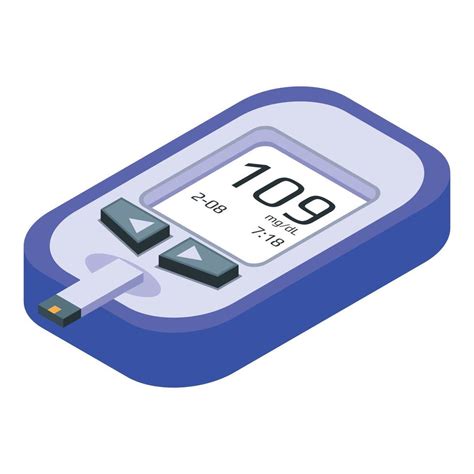 Medical Glucose Meter Icon Isometric Style 15870858 Vector Art At Vecteezy
