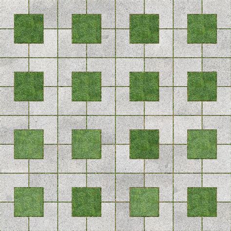 Perennial Ryegrass Interlocking Rectangle With Square Architextures