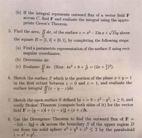 Solved 1 Given The Vector Field F X Y Z Chegg Com