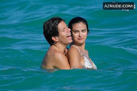 Camila Mendes Sexy Shows Off Her Beautiful Body In A Hot White Bikini At The Beach With Rudy