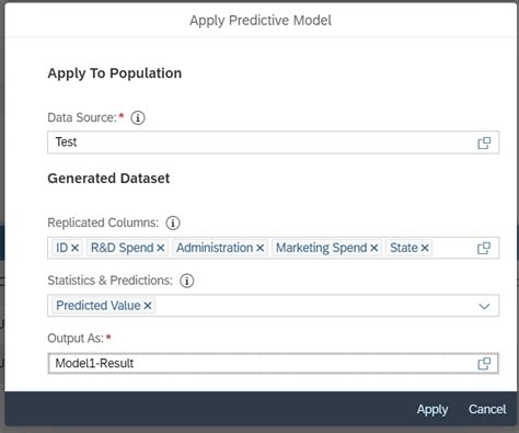 Regression Prediction Scenario In Sap Analytics C Sap Community
