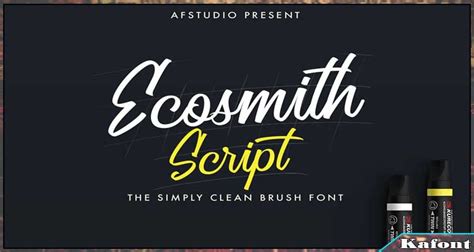 Ecosmith Script Font Free Download Kafont