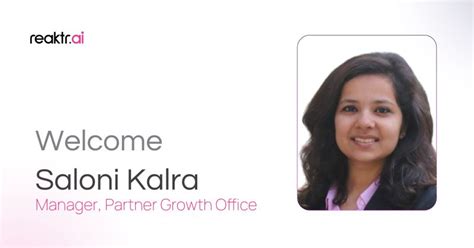 Reaktr Ai On Linkedin Reaktr Is About To Witness A New Era Of Growth With Saloni Leading The…