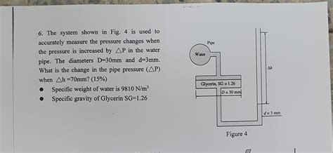 Solved 6 The System Shown In Fig 4 Is Used To Accurately
