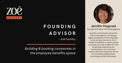 Excited To Work With The Team At Zoë Foundry As A Founding Advisor Fun