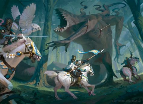 Mtg Art Outflank From Throne Of Eldraine Set By Victor Adame Minguez
