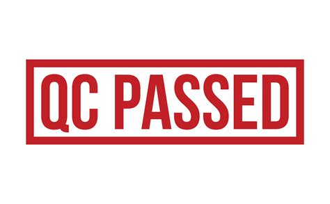 Qc Passed Rubber Stamp Red Qc Passed Rubber Grunge Stamp Seal Vector Illustration Vector